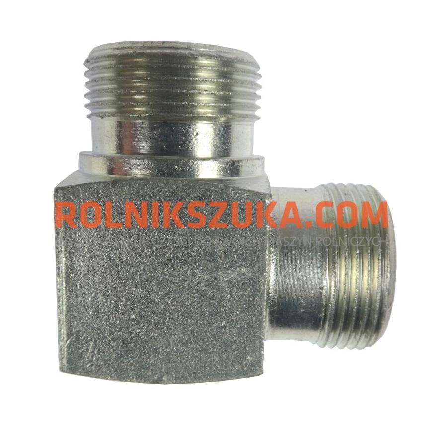 Złącze - złączka hydrauliczna - kolanko 90 BB M26x1,5 18L - ROLNIKSZUKA